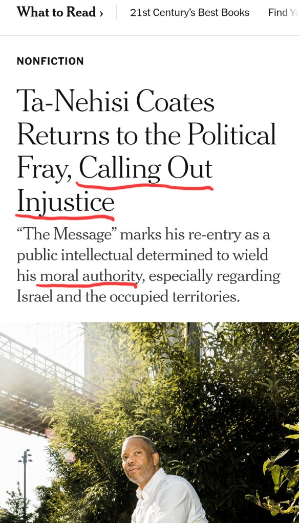The Polite Horrors Of Ta-Nehisi Coates’ Enablers | First One Through